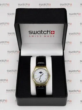Swatch | Accessories | Vintage 991 Swatch Moon Phase Gold Plated Bezel ...